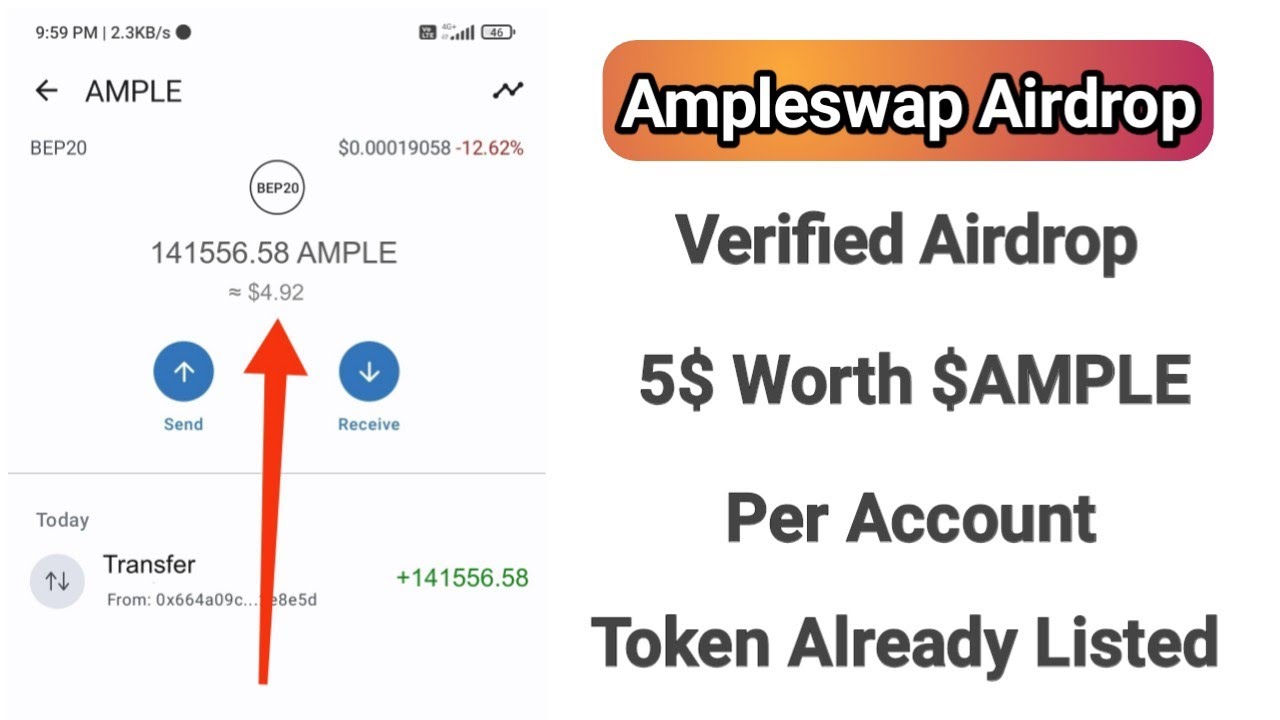 Ampleswap Airdrop | 5$ Get Free For All Users | Today Biggest Crypto Loot | Ample Token Airdrop ...