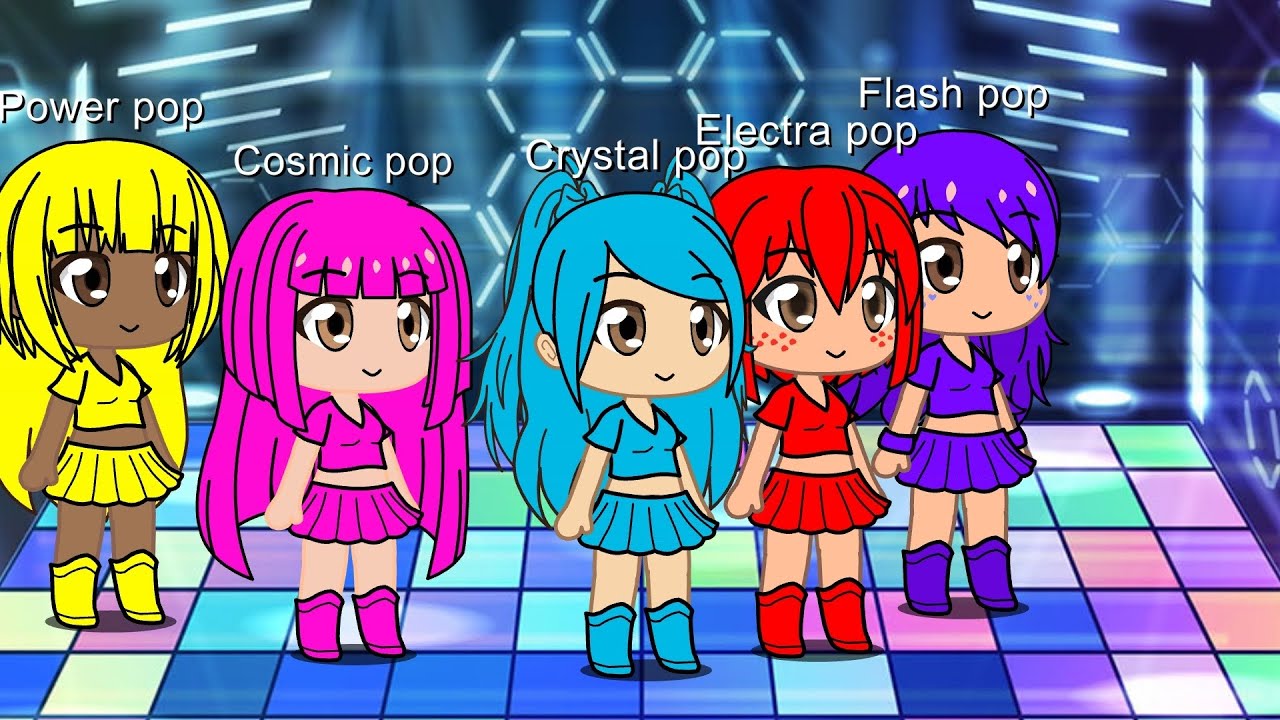 I made first five super pops OC'S in Gacha club - YouTube