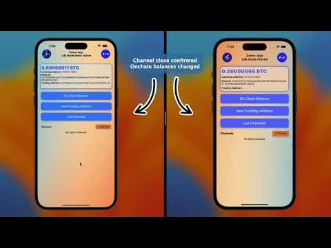 LDK Node React Native and Flutter Demo - YouTube