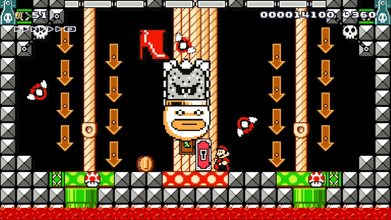 A real Adventure-Thwomp'n'Stomp by Mini ~ SUPER MARIO MAKER ~ NO ...