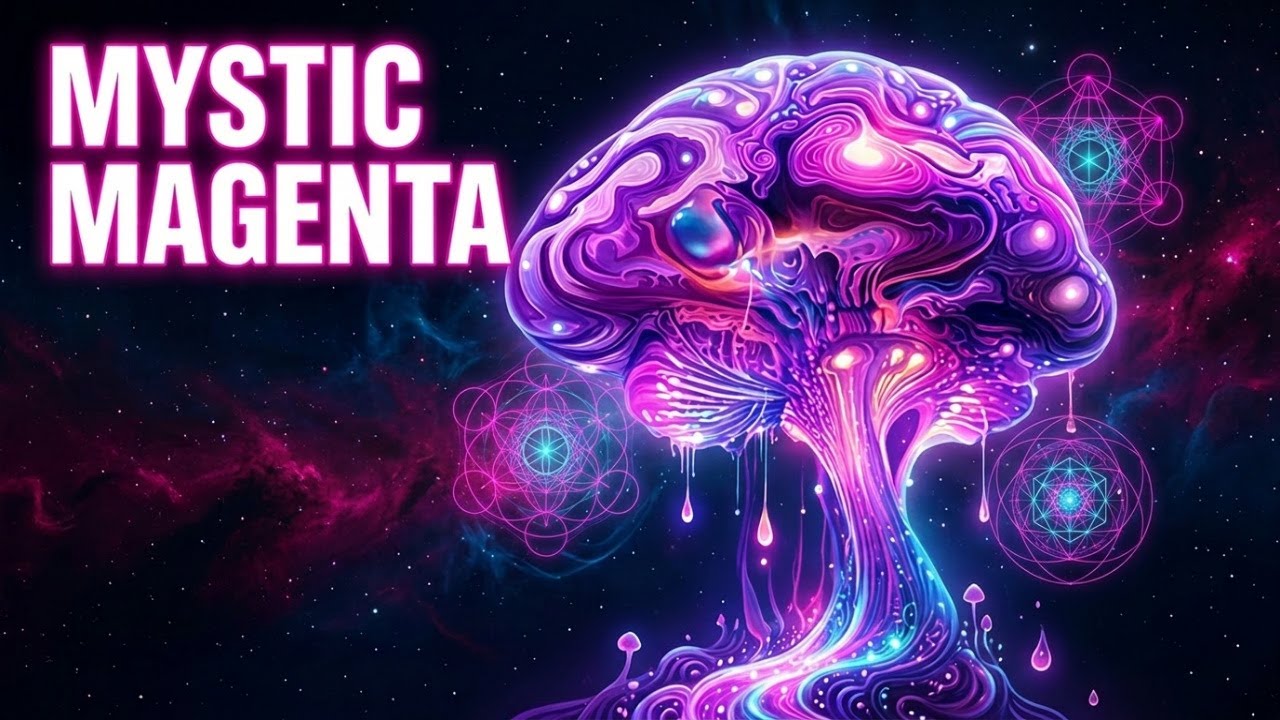 4K Psychedelic Trance | Purple Cortex - Mystic Magenta | Trippy AI ...