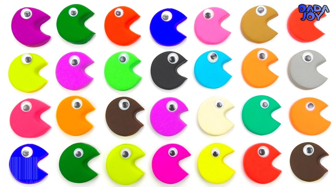 Aprender los colores con Pacman Play Doh|Abecedario en Español para ...