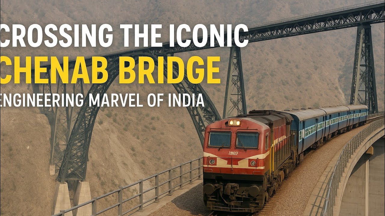 Crossing the Iconic Chenab Bridge | Engineering Marvel of India - YouTube