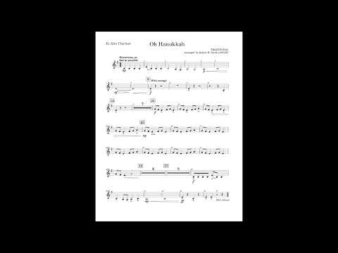 Oh Hanukkah (Alto Clarinet part) arr. by Robert W. Smith