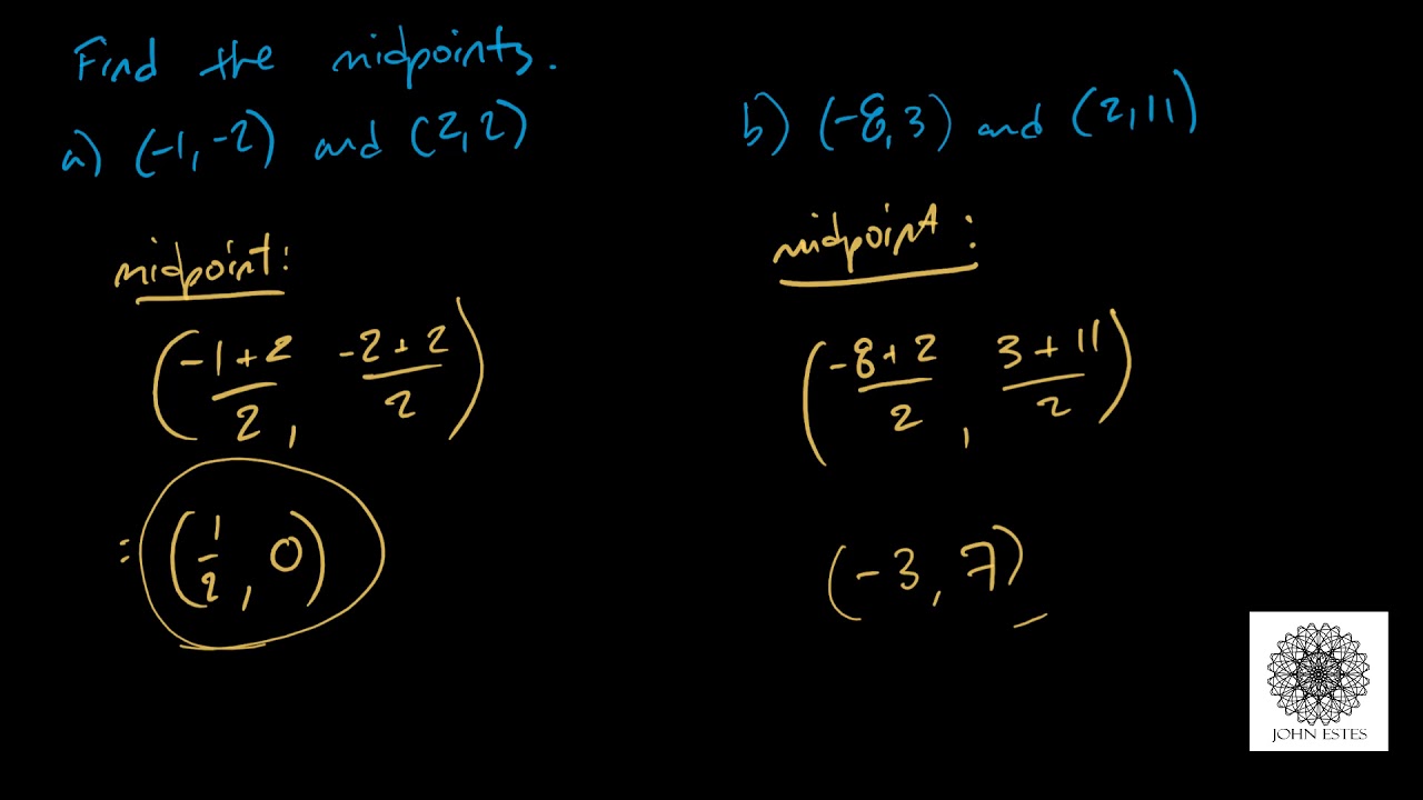 How To Find The Midpoint Between Two Points YouTube How To Find The Midpoint Between Two Points YouTube