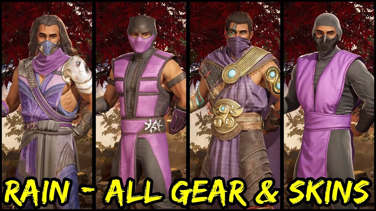 Rain Showcase - All Gear & Skins (Definitive Edition) - Mortal Kombat 1 ...