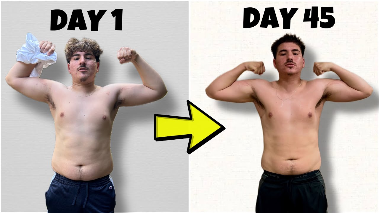 Halfway Through My 90 Day Body Transformation! (gym workout routine ...