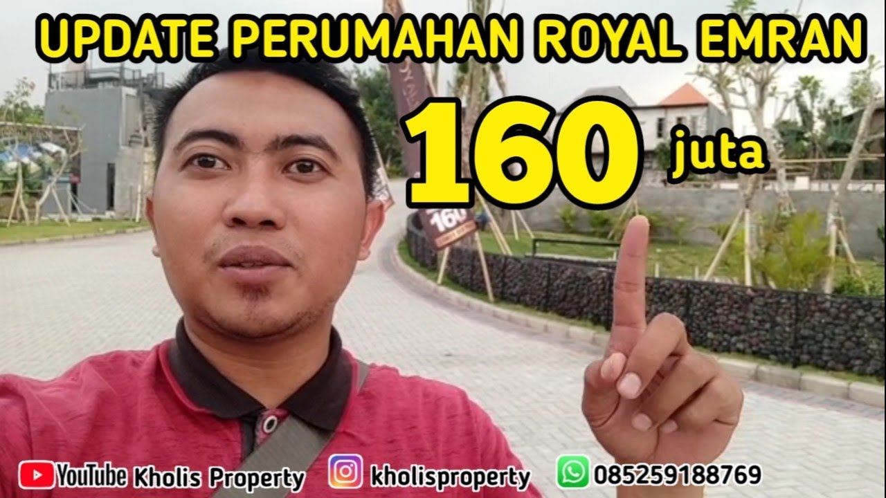 Update Perumahan ROYAL EMRAN | harga 160 jt | konsep Villa - YouTube