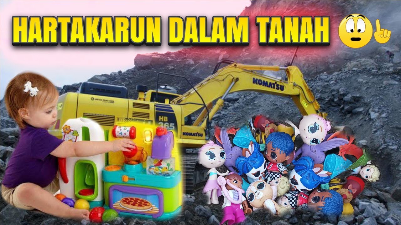 MENCARI HARTAKARUN DALAM TANAH / mainan / boneka / mobil mobilan - YouTube