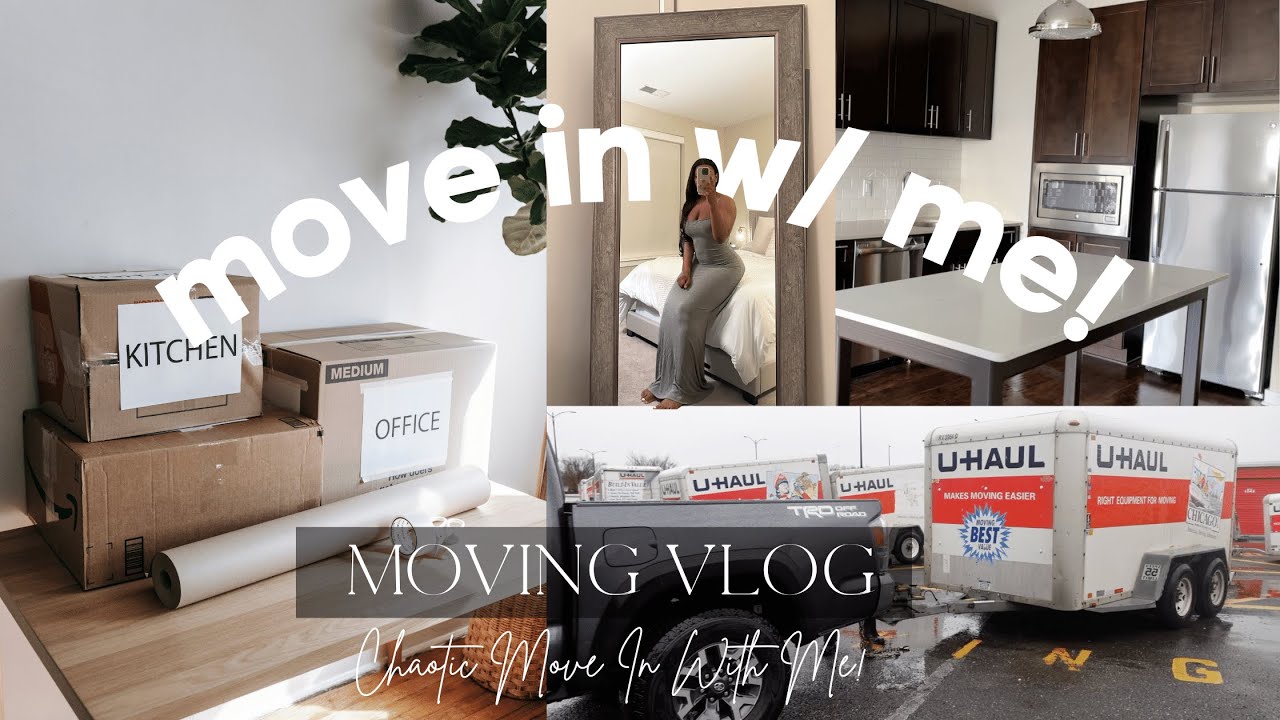MOVING VLOG ♡ (chaotic moving vlog, move in w/ me!) - YouTube