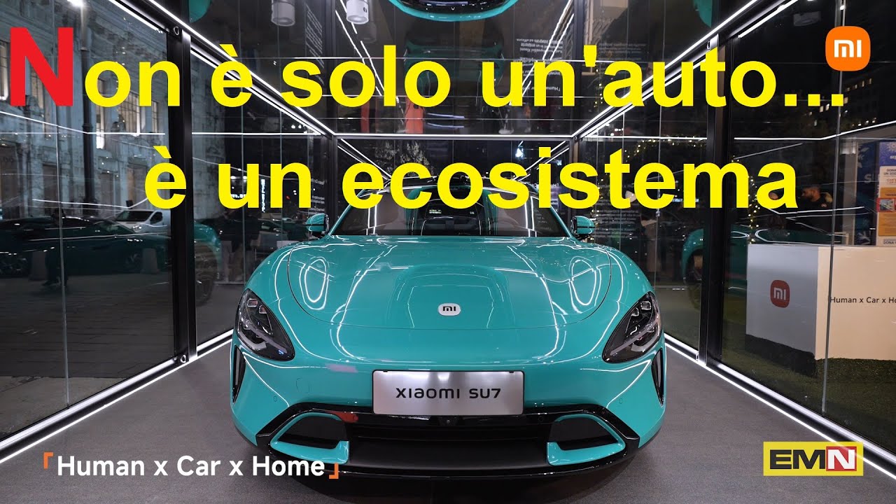 Ecosistema Xiaomi esposto con la SU7 Max nella stazione di Milano ...