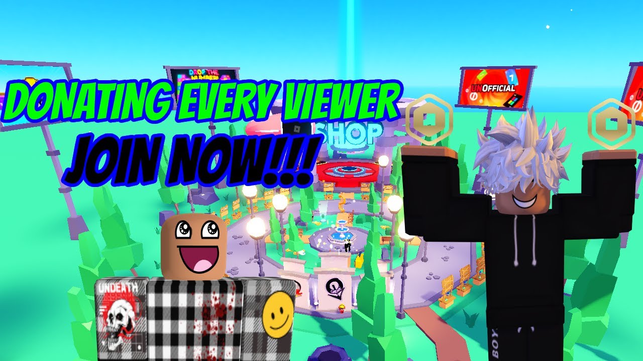 🔴PLS DONATE LIVE! GIVING RBX TO EVERY VIEWER(I AM DONATING TO ANYONE ...