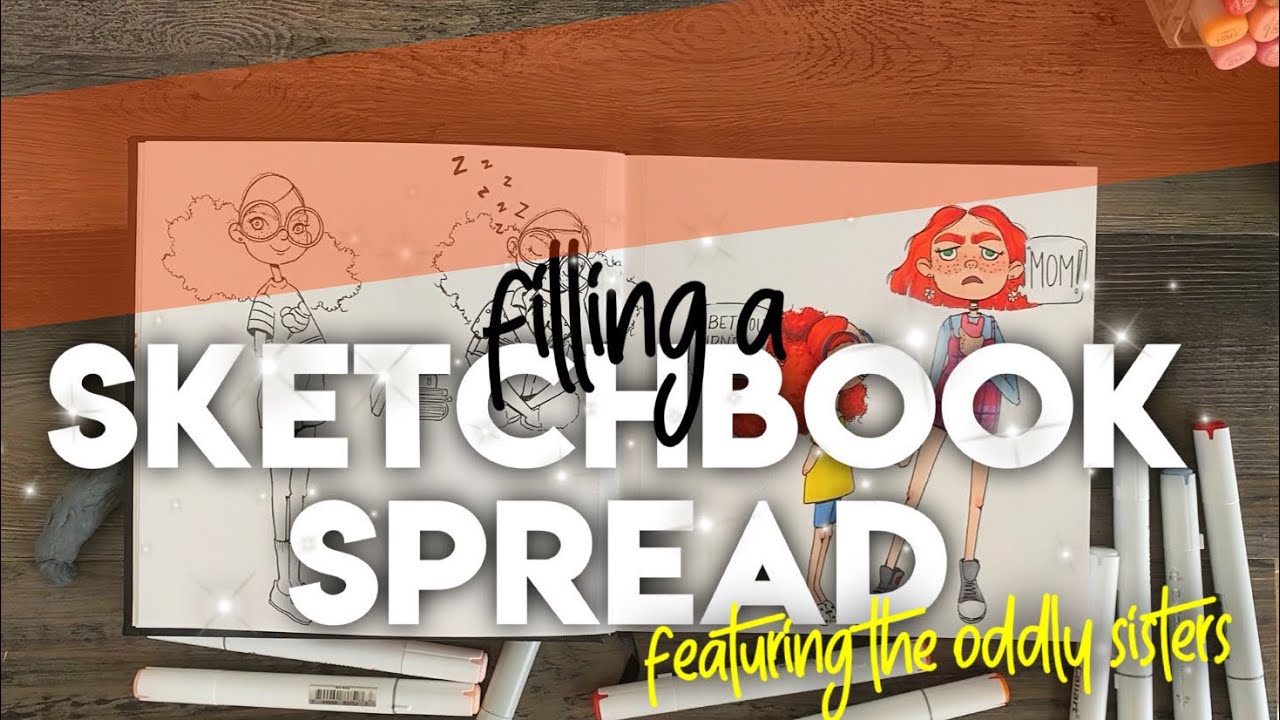 THE CUTEST SKETCHBOOK SPREAD!!! - YouTube