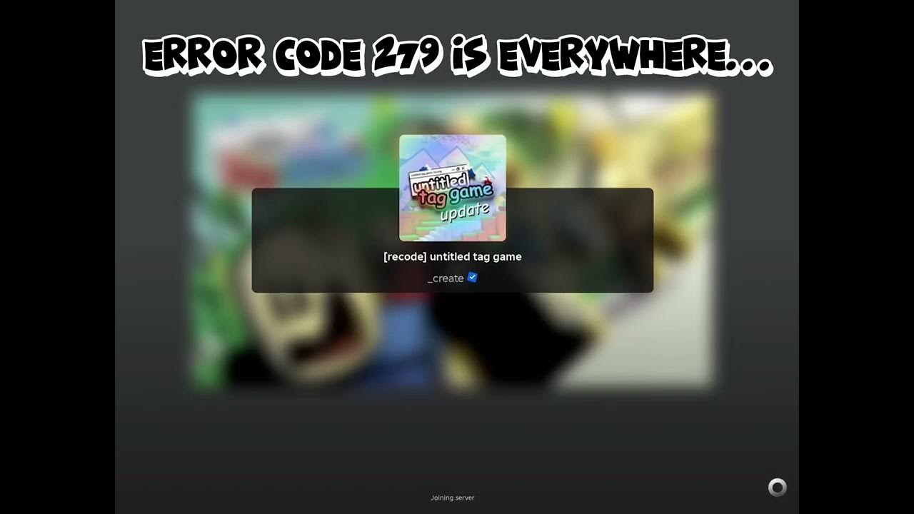 Error code 279 is everywhere… - YouTube