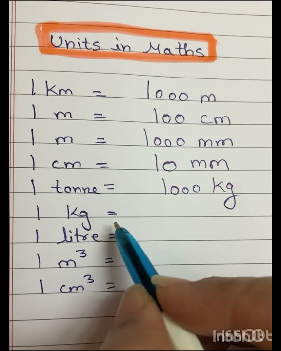 Units of measurement - YouTube