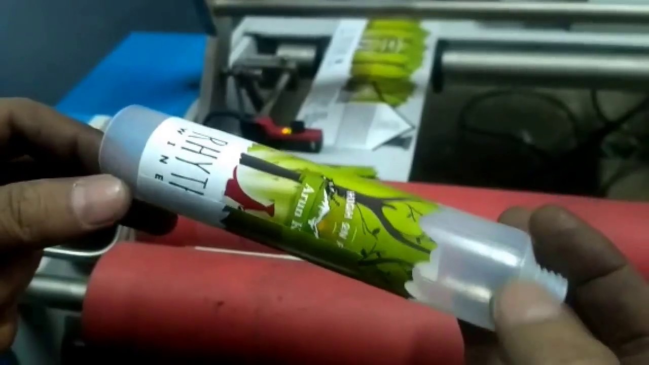 Labeling machine.Manual table top tube labeling machine.ForPlastic and ...