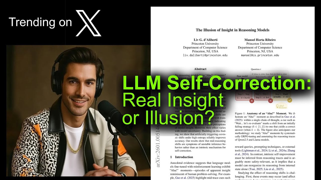 LLM Self-Correction: Real Insight or Illusion? - YouTube