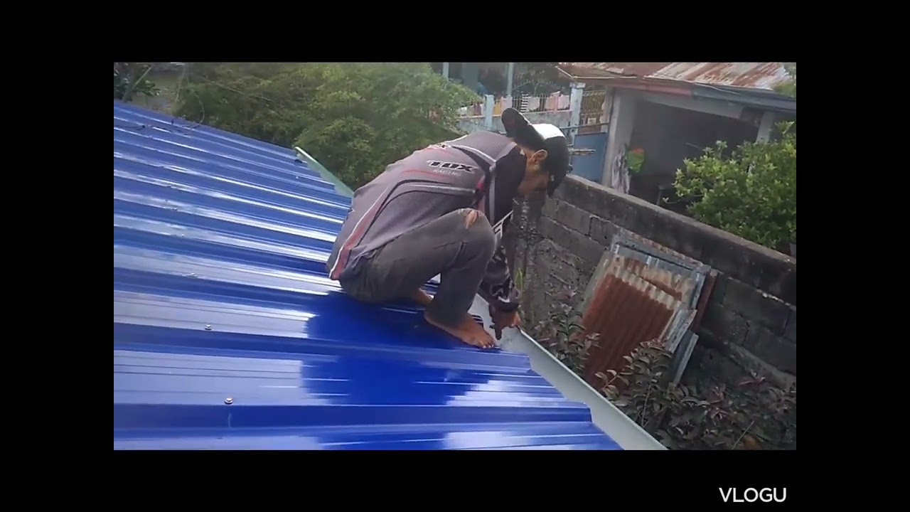 installing box type gutter no.2 & end-flashing gutter. ( engrep ) - YouTube