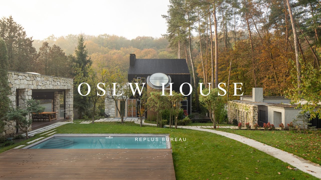 Suburban Two-Story House Design Integrated Into The Natural Environment ...