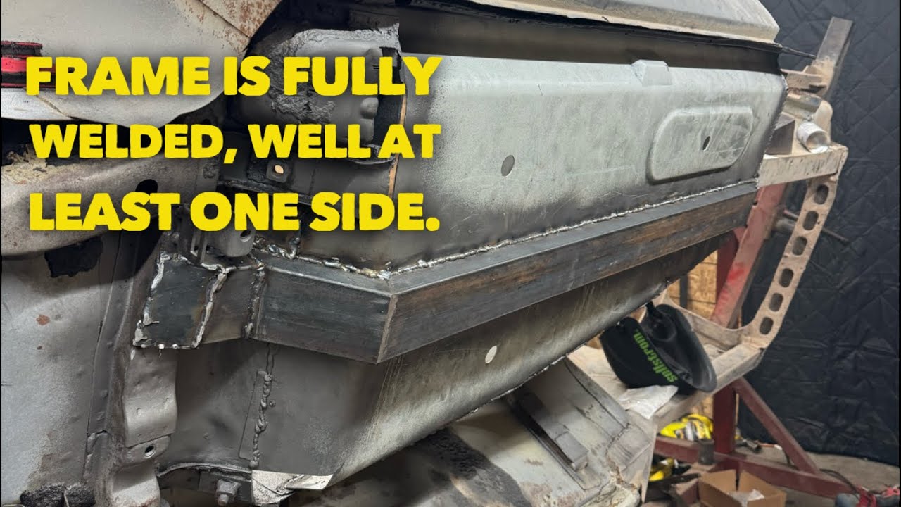 260z frame rails and floors - YouTube
