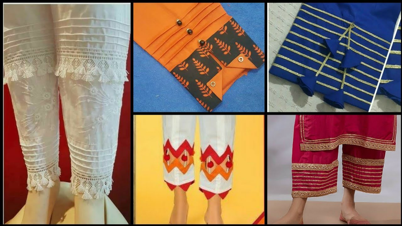 Latest Unique Trousers Designs/New Trouser Design, Salwar Bottom ...