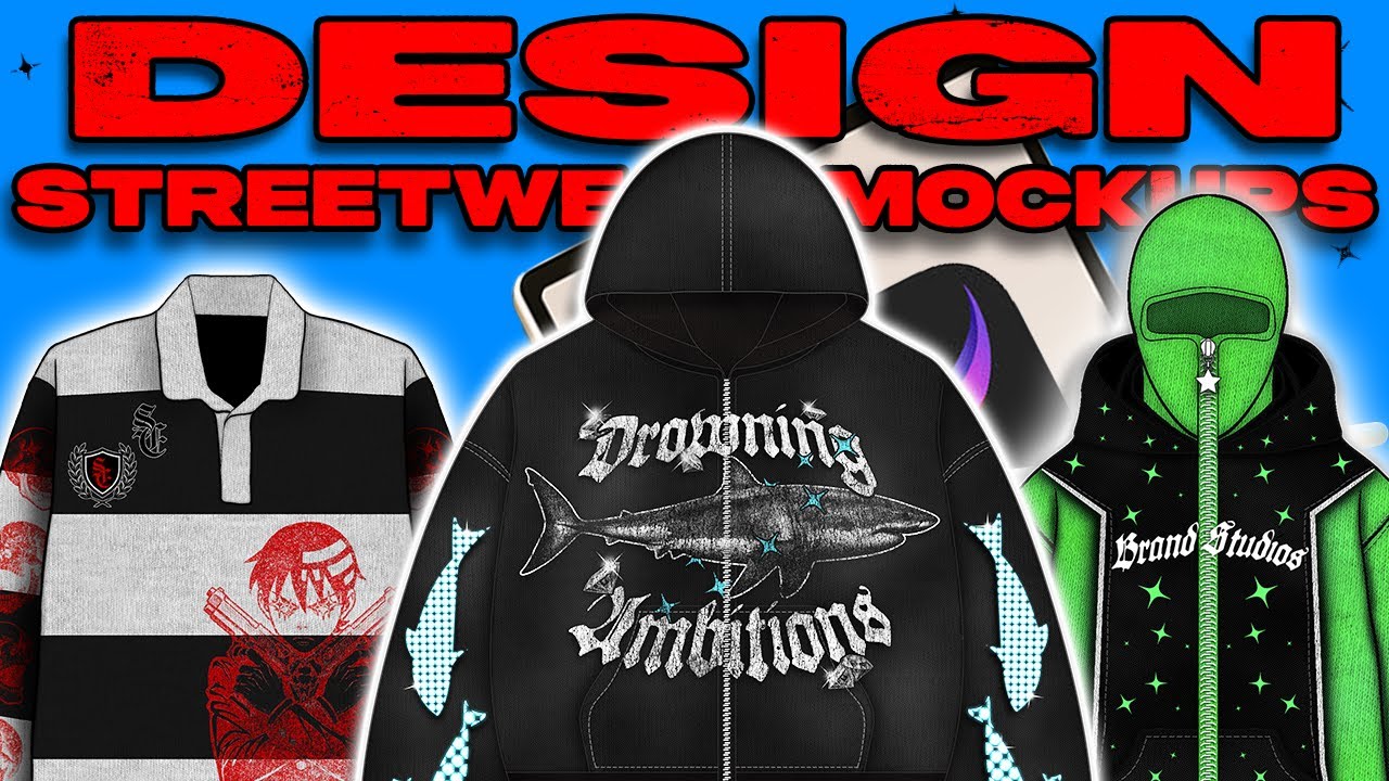 Design Streetwear Clothes For Your Brand | Speed Art and Tips - YouTube