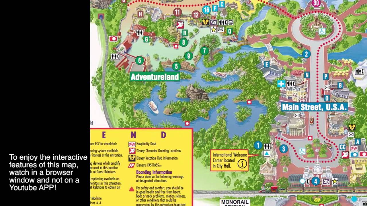 Magic Kingdom Adventureland Map 2022