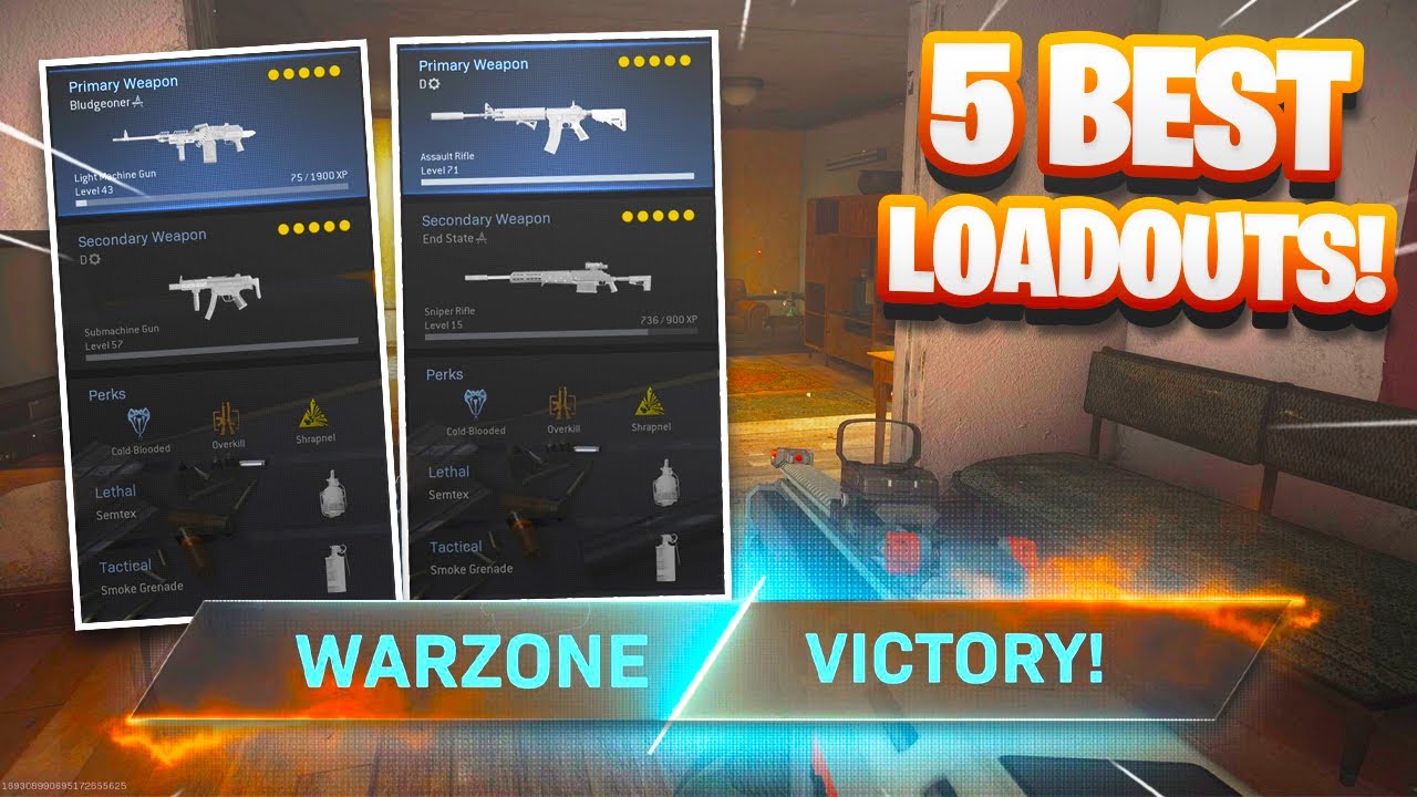 WARZONE - 5 BEST LOADOUTS + GUNS FOR HIGH KILL WINS! (Modern Warfare ...