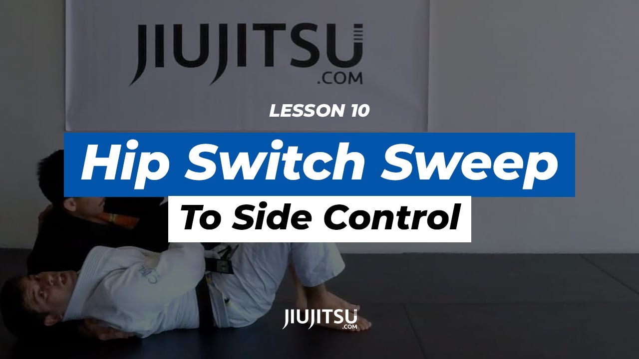 Half Guard Hip Switch Sweep to Side Control - YouTube