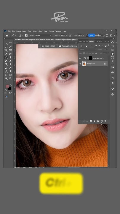 Hướng dẫn Make up với Photoshop #bonart #shorts #tutorial - YouTube