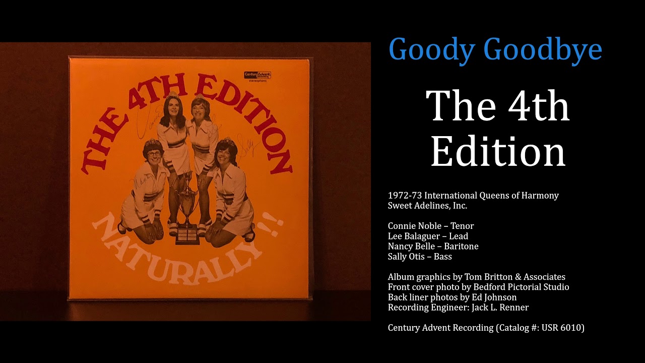 MasterAndJack: Vinyl Archives #0001 -- Goody Goodbye -- The 4th Edition ...