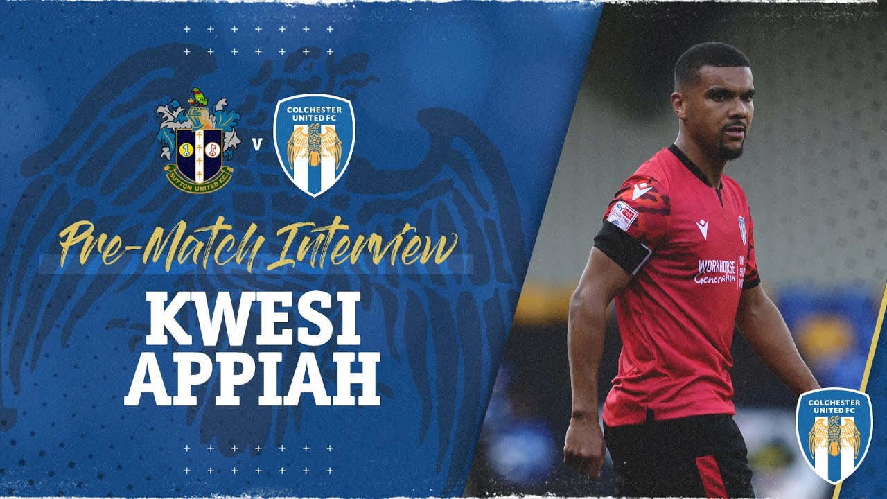 Interview | Kwesi Appiah Pre Sutton United - YouTube