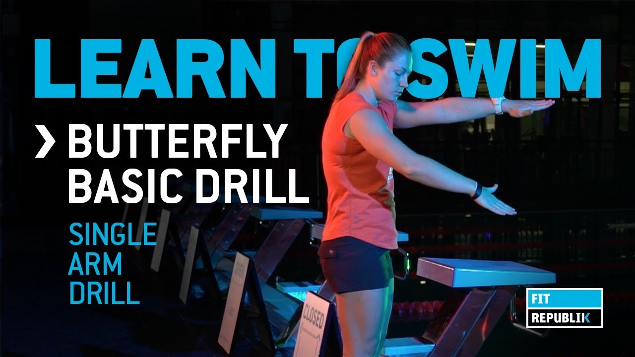 Learn to Swim Butterfly Basic Drill - Single Arm Drill - YouTube