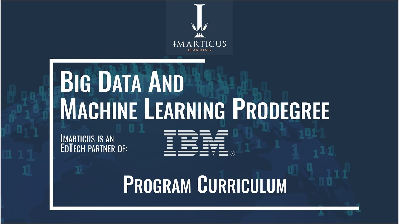 Big Data and Machine Learning Prodegree in Collaboration with IBM ...