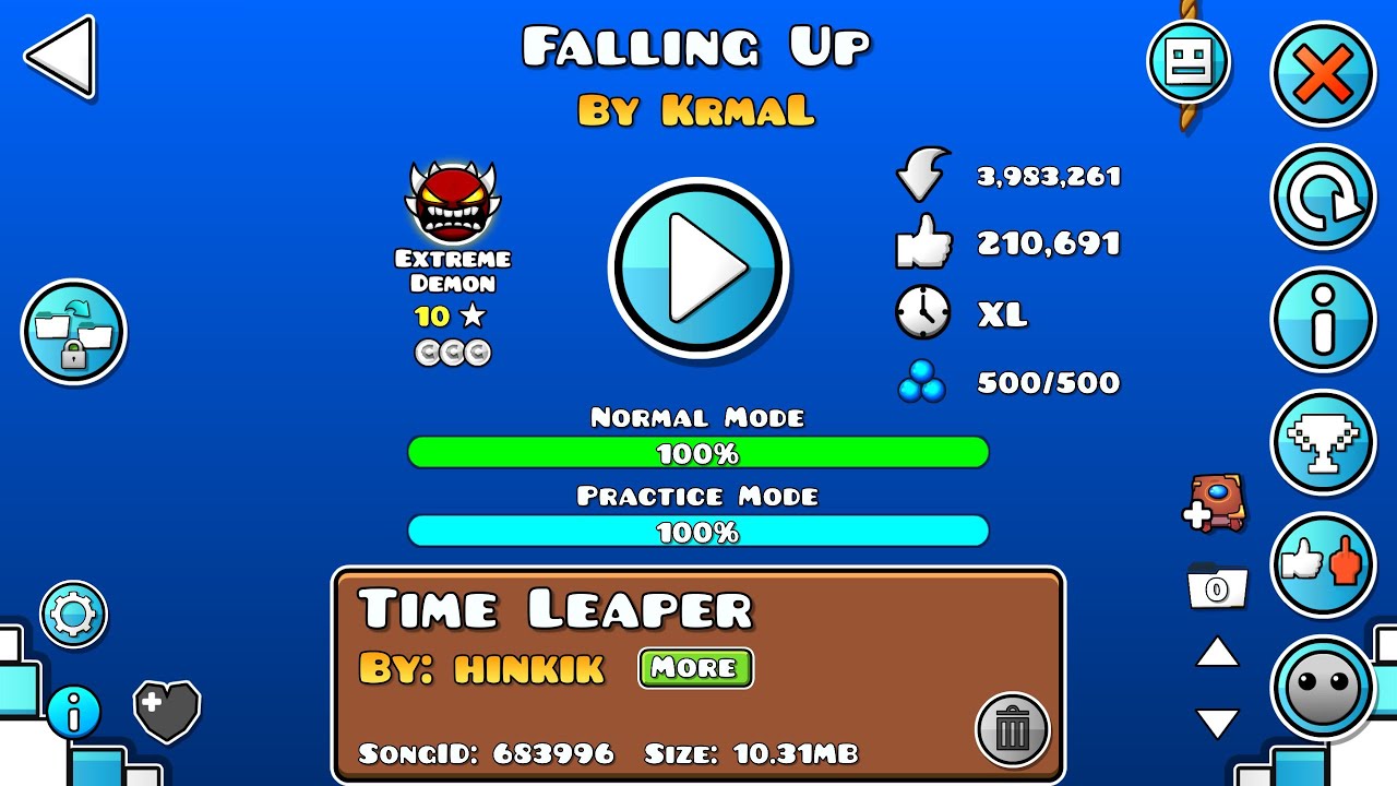 Falling up by KrmaL - Extreme Demon - YouTube