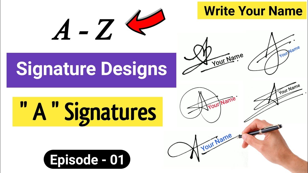 A to Z Signature Style | Signature Style Of My Name | A Signature ...