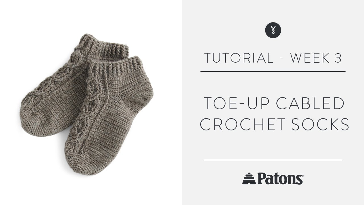 Week 3 CROCHET | Patons Sock Along - YouTube