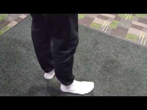 Wet Nikes and white socks