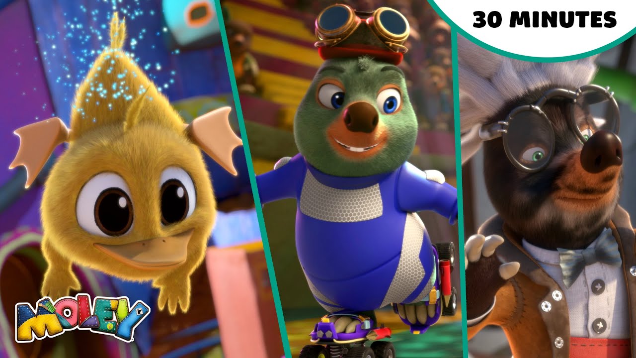 30 Minutes of Moley | Best of Moley | Duckling Adventures, Molerskating ...