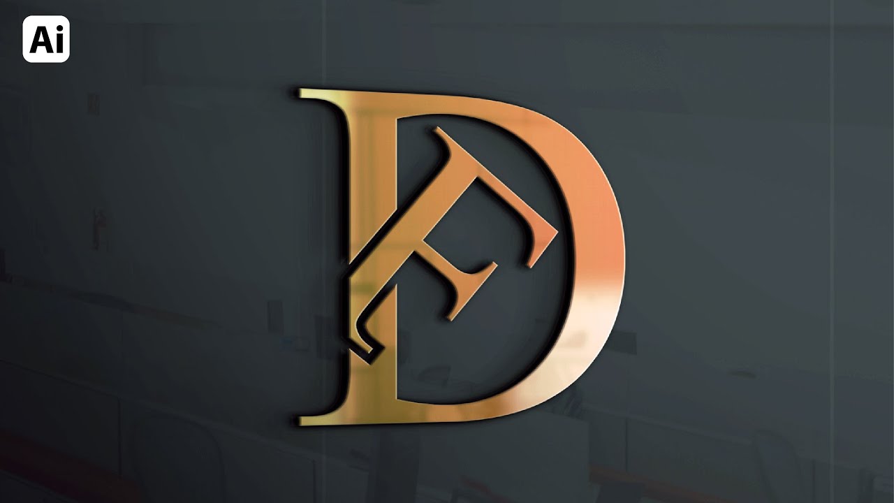 Logo Design | Professional D & F Letter Logo Design In Adobe ...