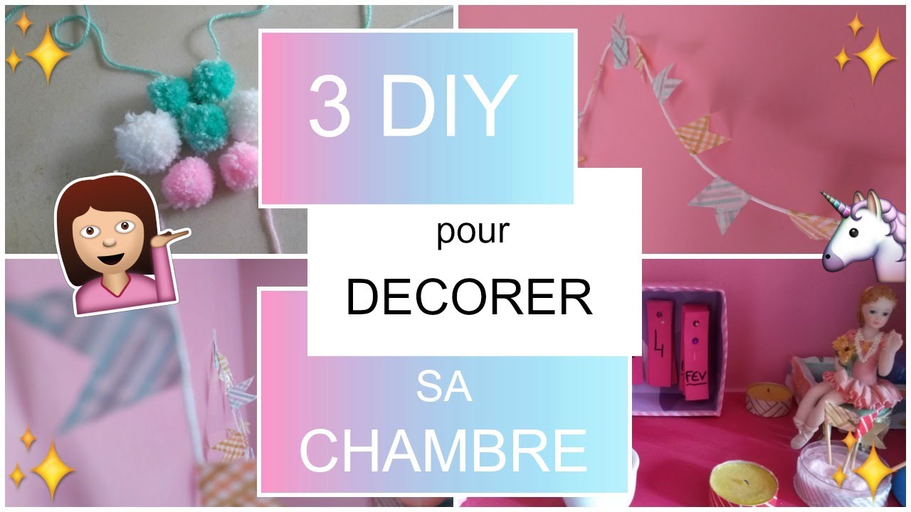 3 Diy Pour Décorer Sa Chambre Youtube