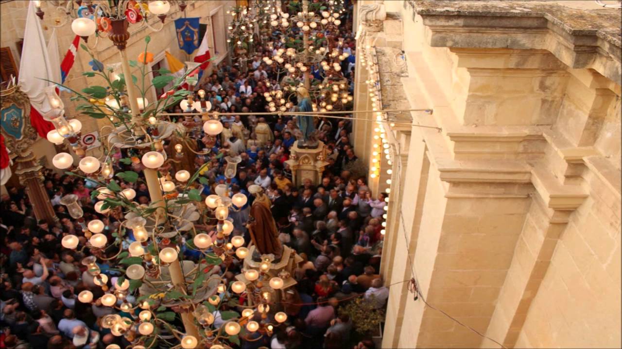 Time Lapse - Rabat Malta - Feast of St. Joseph 2016 - Exit Procession ...