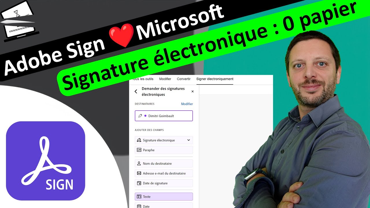 La signature électronique avec Adobe Sign - YouTube