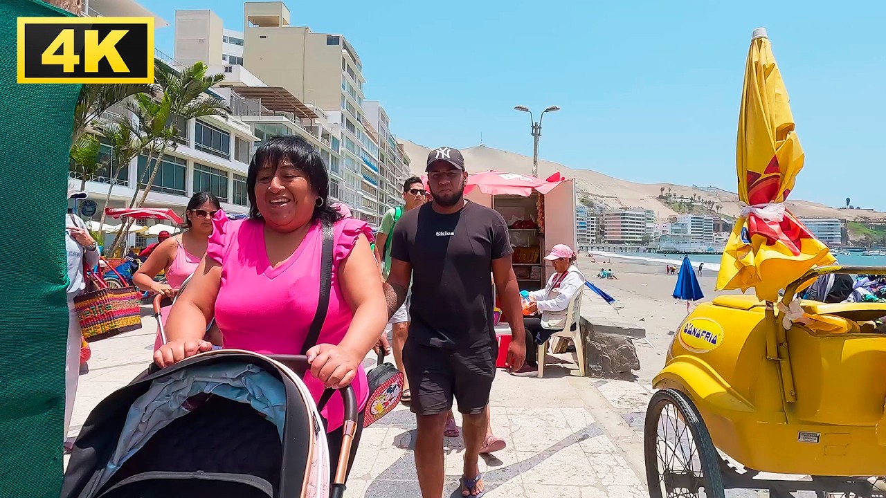【4K】Walking on the "ANCON BEACH" LIMA 🇵🇪 4K | Relaxing walking | [4K ...