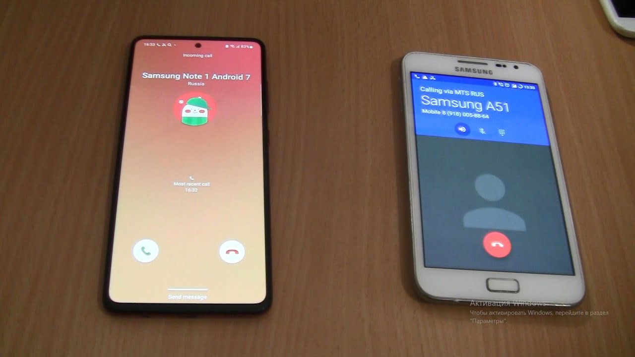 Over the Horizon Incoming call&Outgoing call at the Same Samsung Galaxy ...