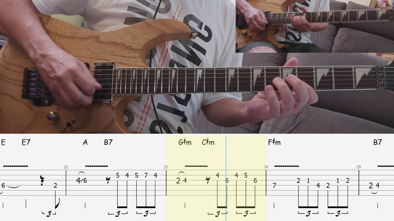 Champagne guitar Version Tab - YouTube