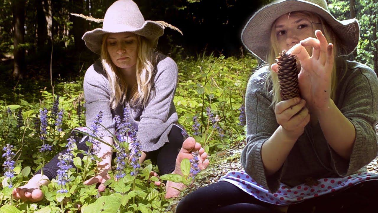 🌼 Cottagecore ASMR 🌼- Barefoot walk through meadows and woods feat ...