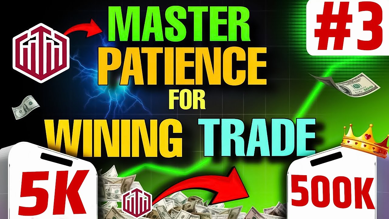 Day 3: Master Patience for Winning Trades | Grow 5k to 500K in Quotex ...