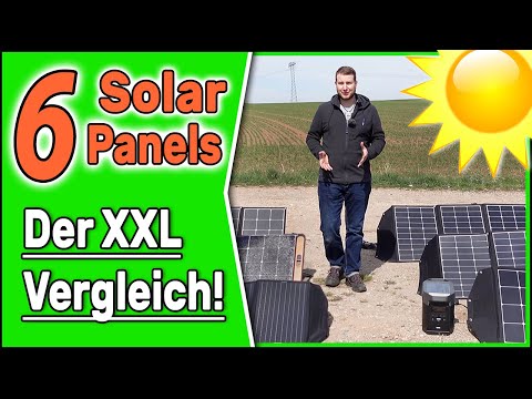 TEST 2022: 6 faltbare Solar Panels ☀️ welches ist das Beste? Wattstunde | Jackery | Plugin Festivals