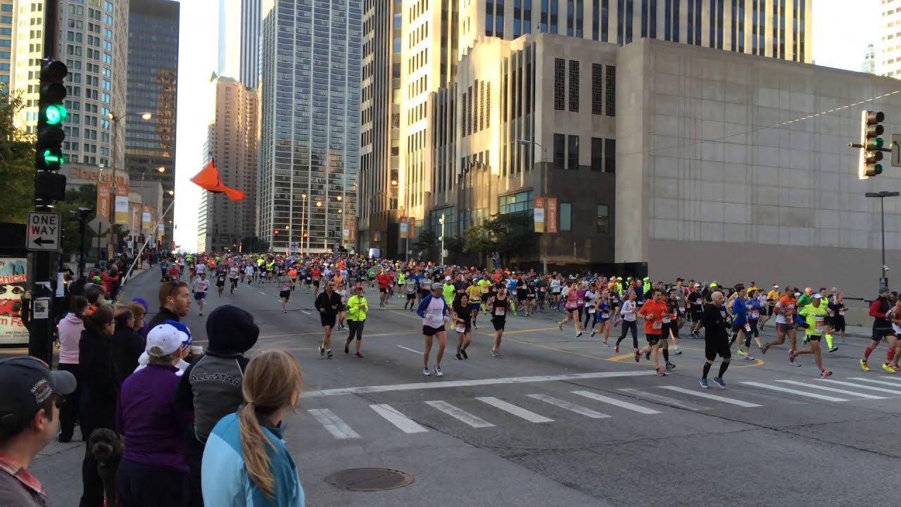 Chicago Marathon Start 2014 - YouTube